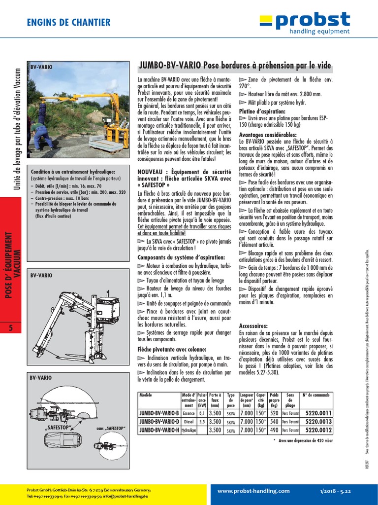 Jumbo Acomat Probst | PDF