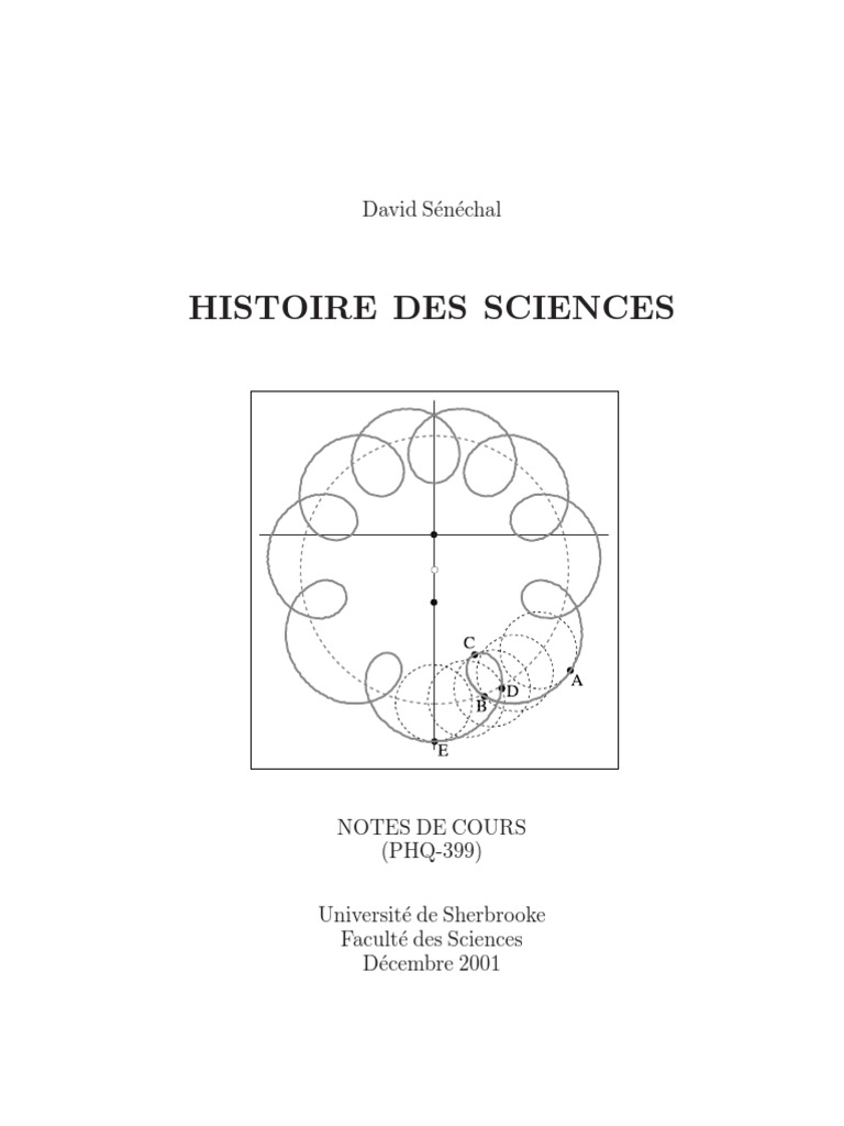Histoire Des Sciences Pdf
