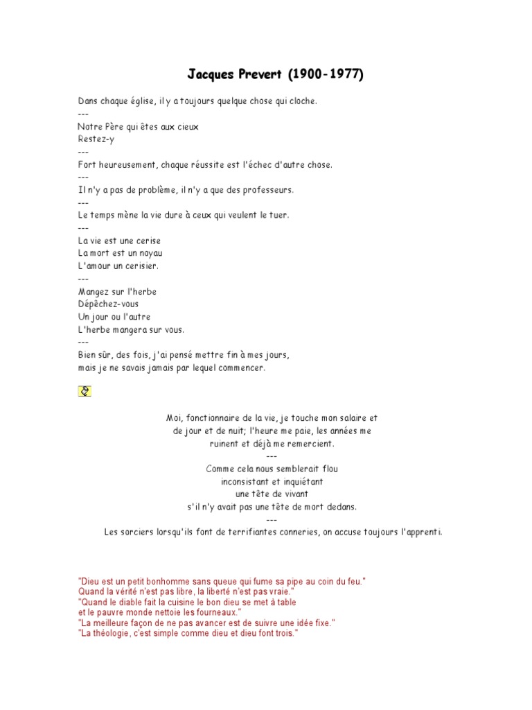 Jacques Prevert II | PDF