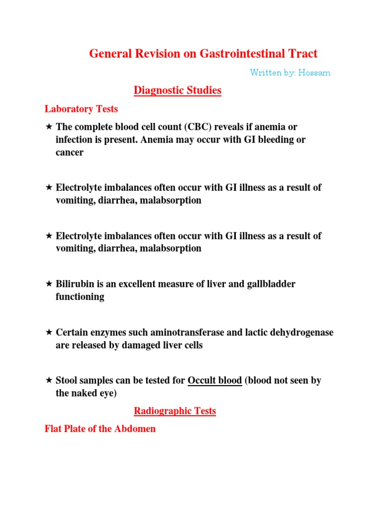 Revision Part 1 | PDF | Gastrointestinal Tract | Medical Specialties