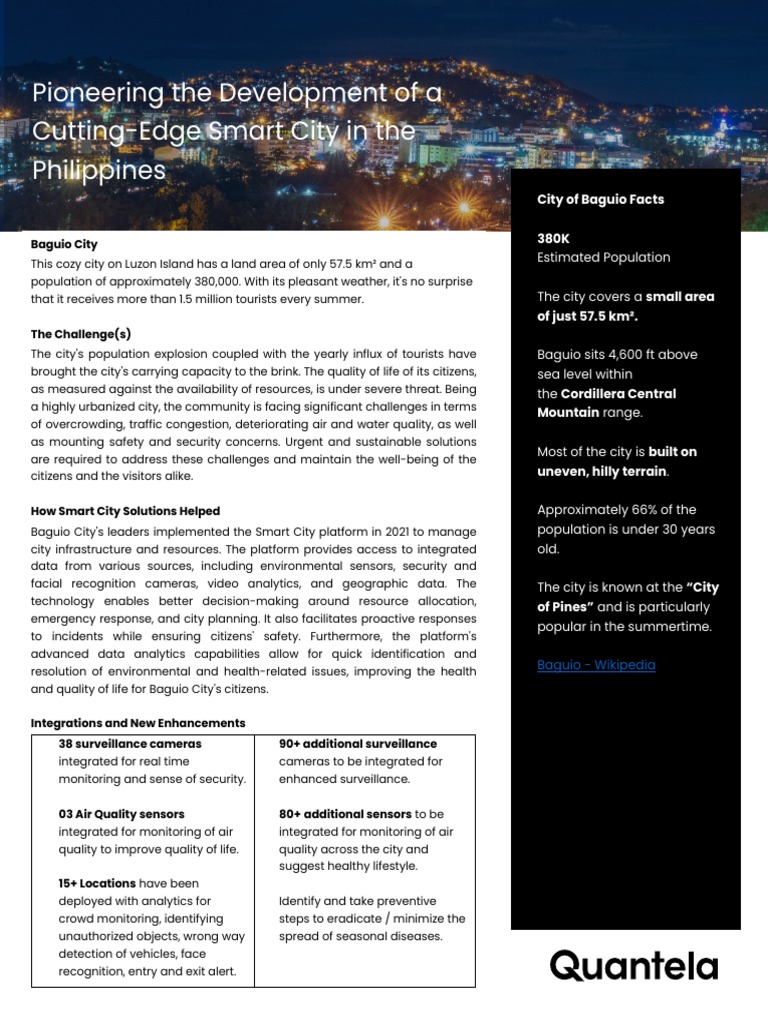 Baguio Smart City Case Study | PDF | Surveillance