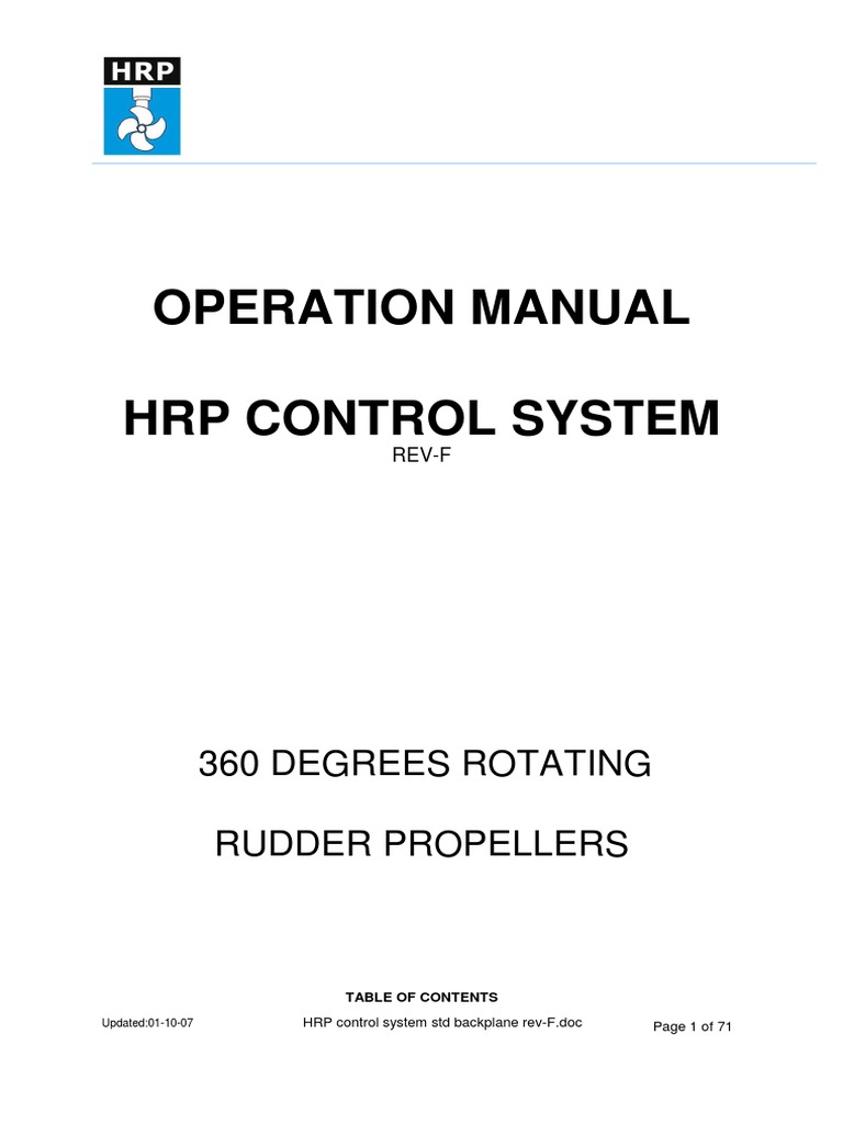 Operation Manual Control | PDF | Relay | Direct Current