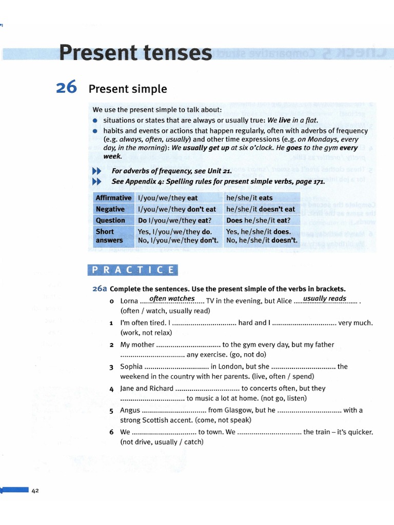IES 9008-DG-Presente Simple - Presente Continuao | PDF