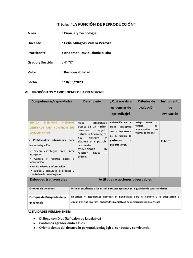 CyT 1 | PDF | Reproducción | Evaluación
