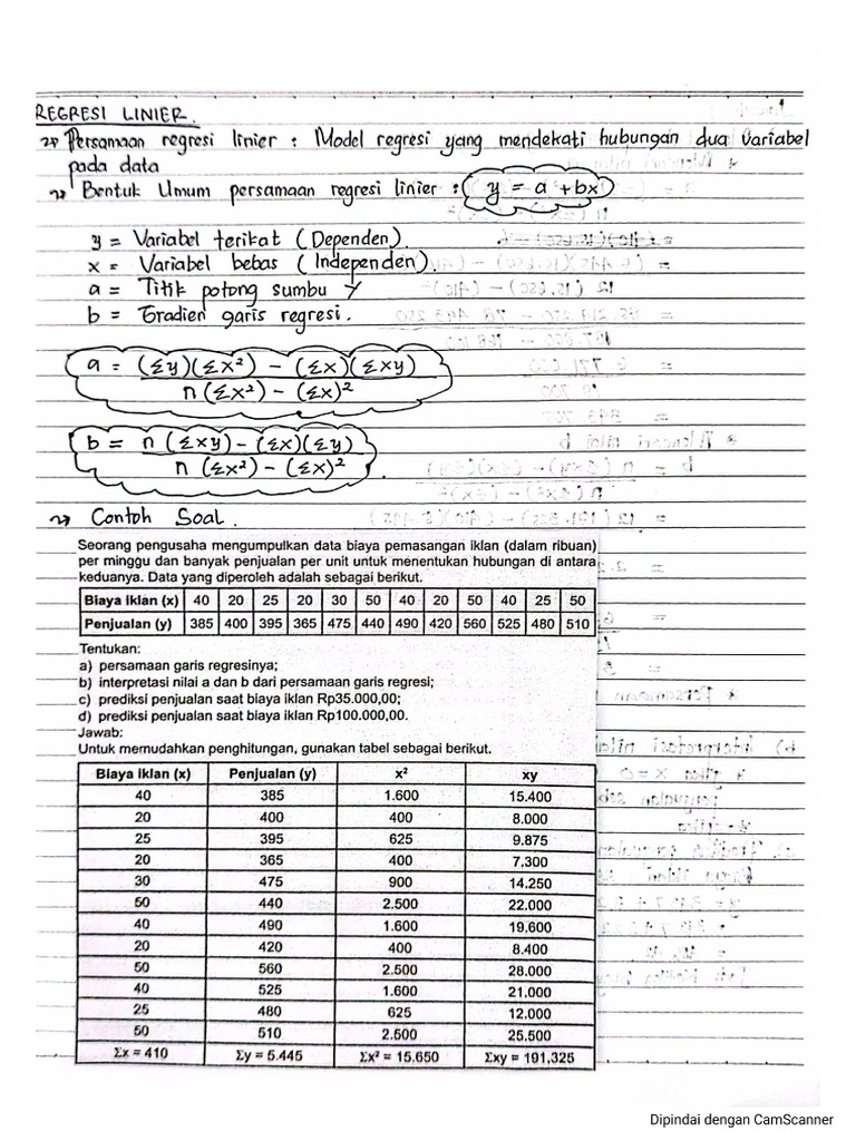 Tugas Regresi Linier | PDF