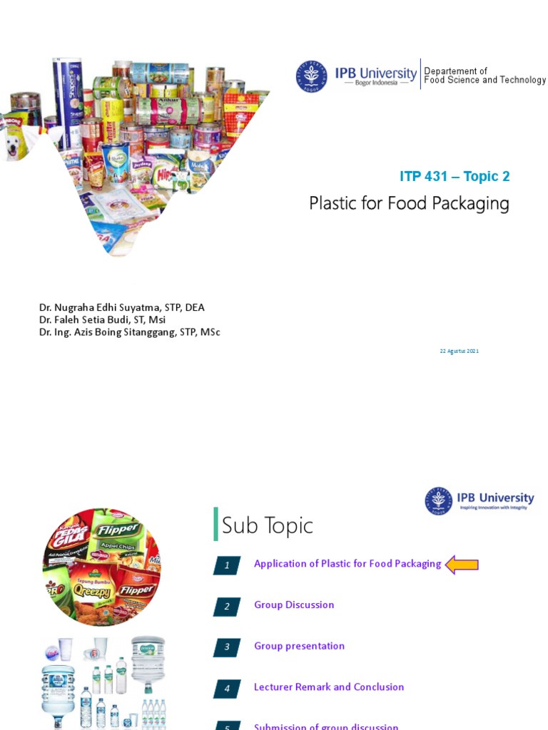 02 Plastic For Food Packaging | PDF