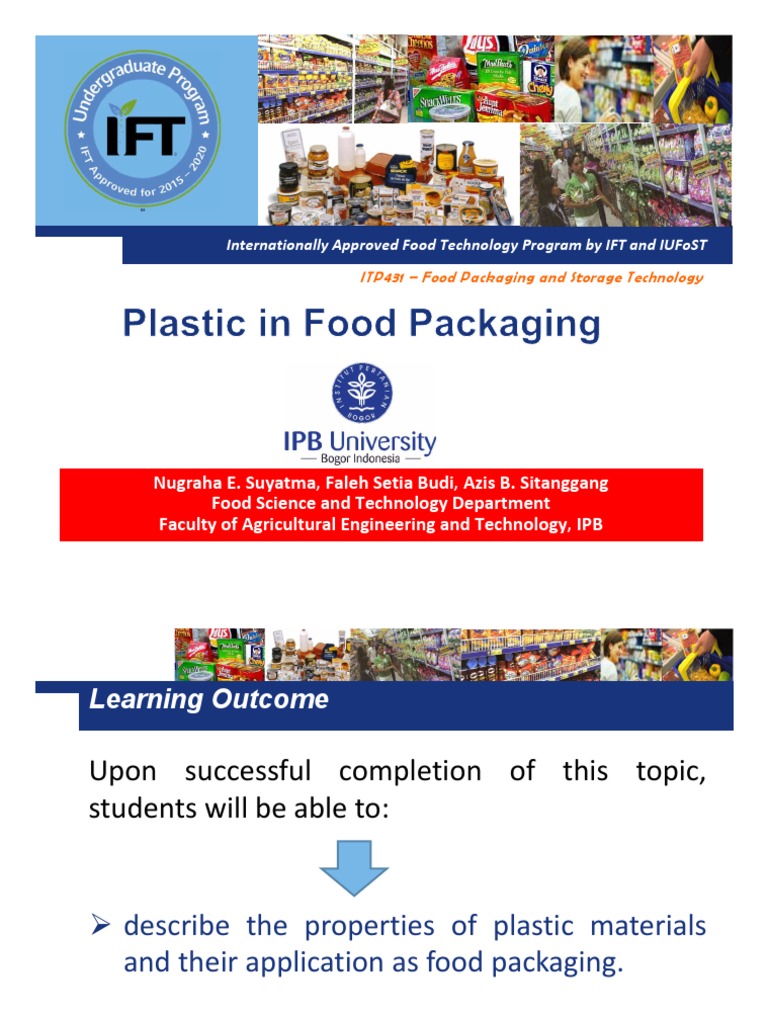 02 Plastic in Food Packaging 8 September 2020 | PDF | Polymers ...