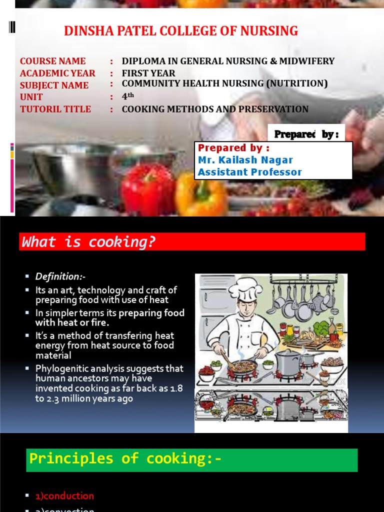 Cooking Methods | PDF | Food Preservation | Cooking