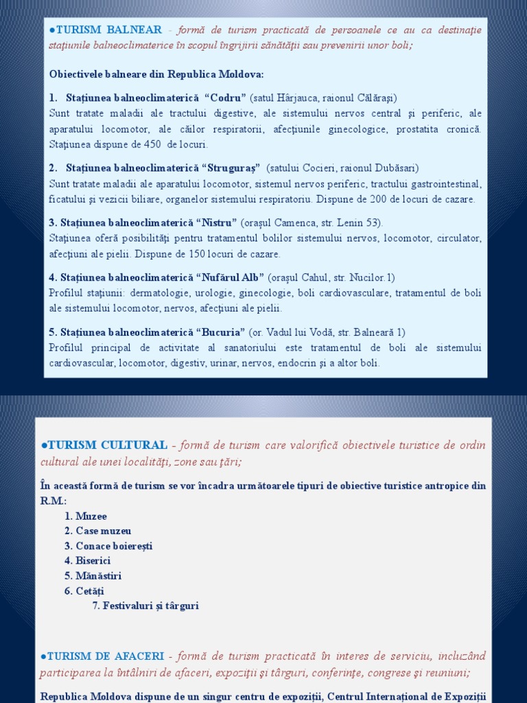 TURISMUL INTERN Lectii | PDF