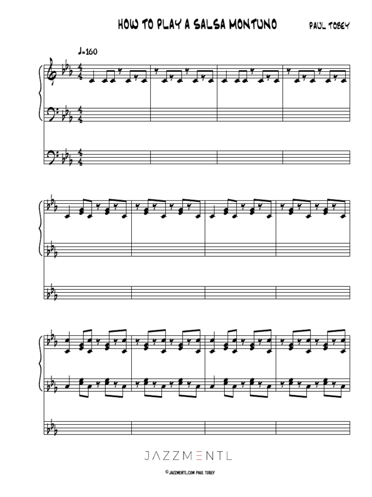 Jazzmentl - Piano-Salsa-Montuno - 20221101 | PDF