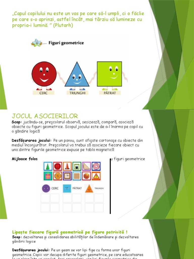 Figuri-geometrice-PPT Prescolar | PDF