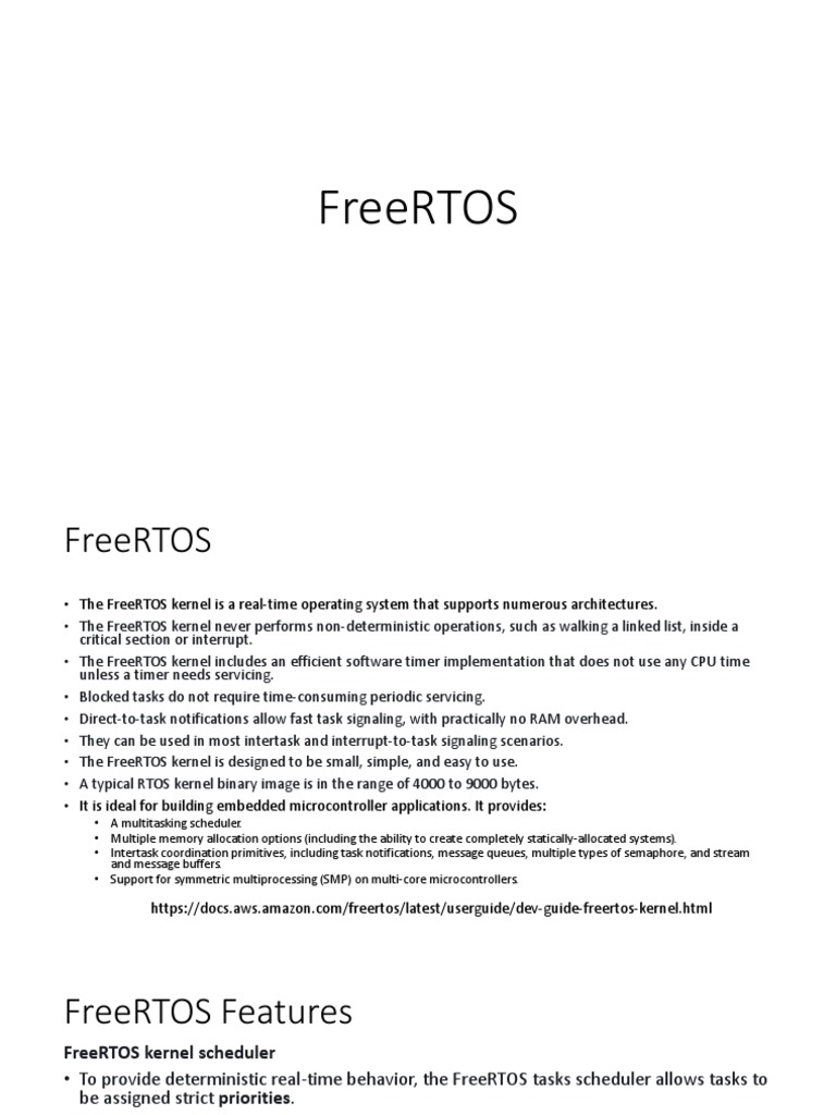 Rtos Module5 Freertos Pdf Scheduling Computing Kernel Operating System 2732