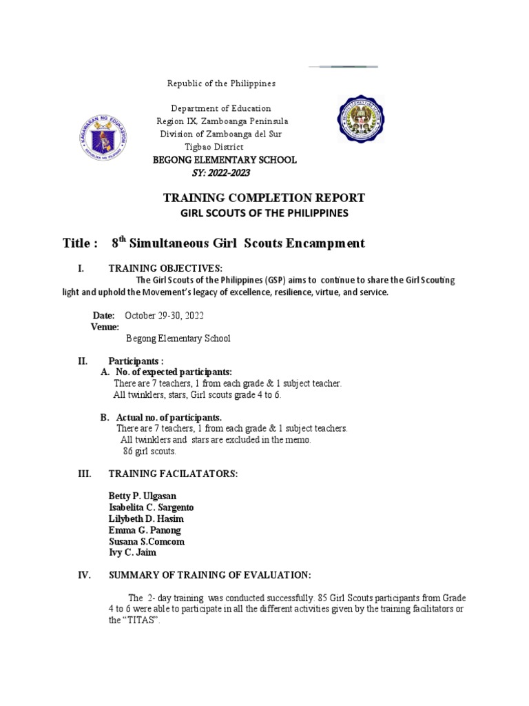 GSP Accomplshment REport Begong ES | PDF | Learning | Behavior Modification