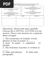 Creative Writing Melcs | PDF | Poetry | Learning