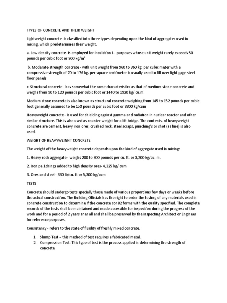 Concrete Report | PDF | Concrete | Precast Concrete