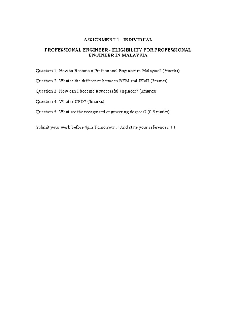 Assignment 1 - Question | PDF