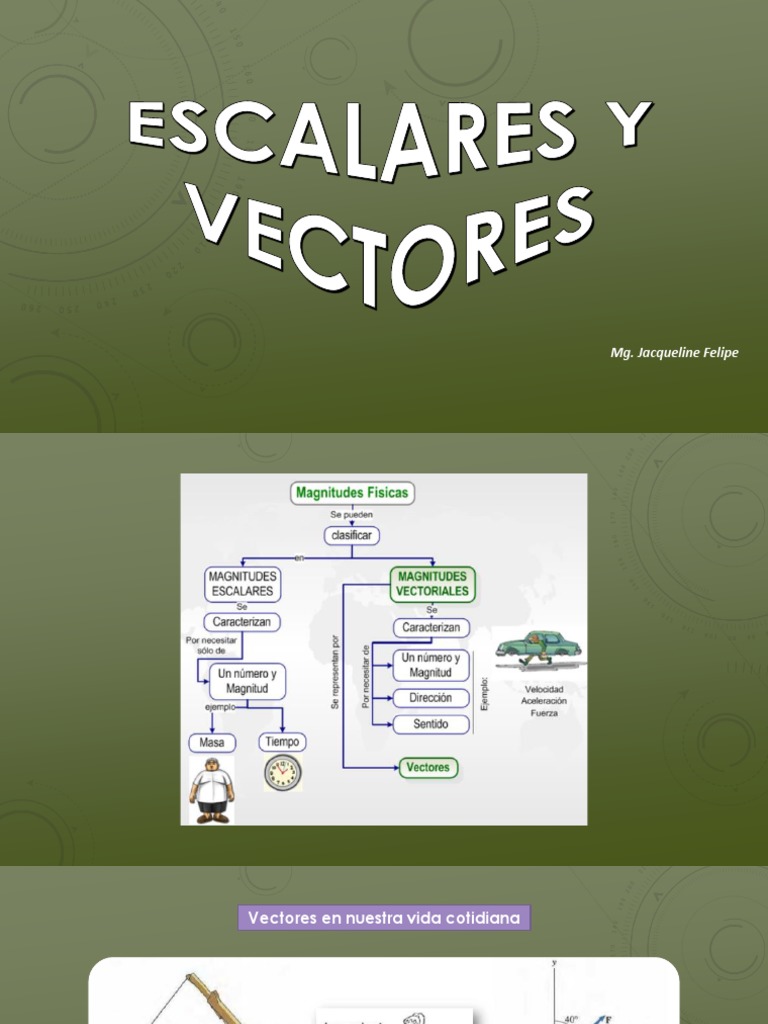 SESION 1 y 2 - Escalares y Vectores | PDF | Vector Euclidiano | Álgebra