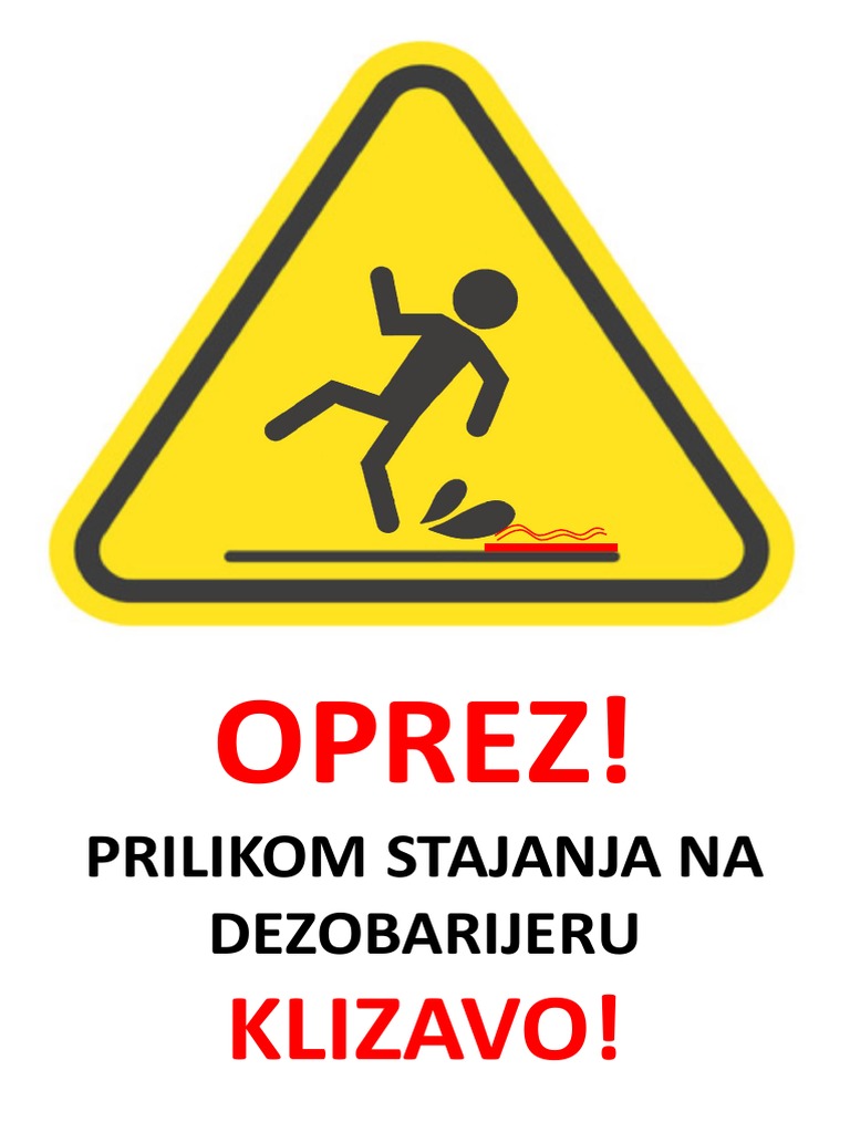 Znak OPREZ Klizavo! | PDF