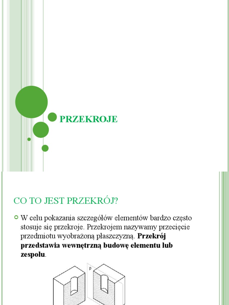 Przekroje | PDF