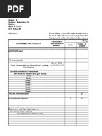 SBFP With Cycle Menu 2020-2021 | PDF | Foods | Food And Drink