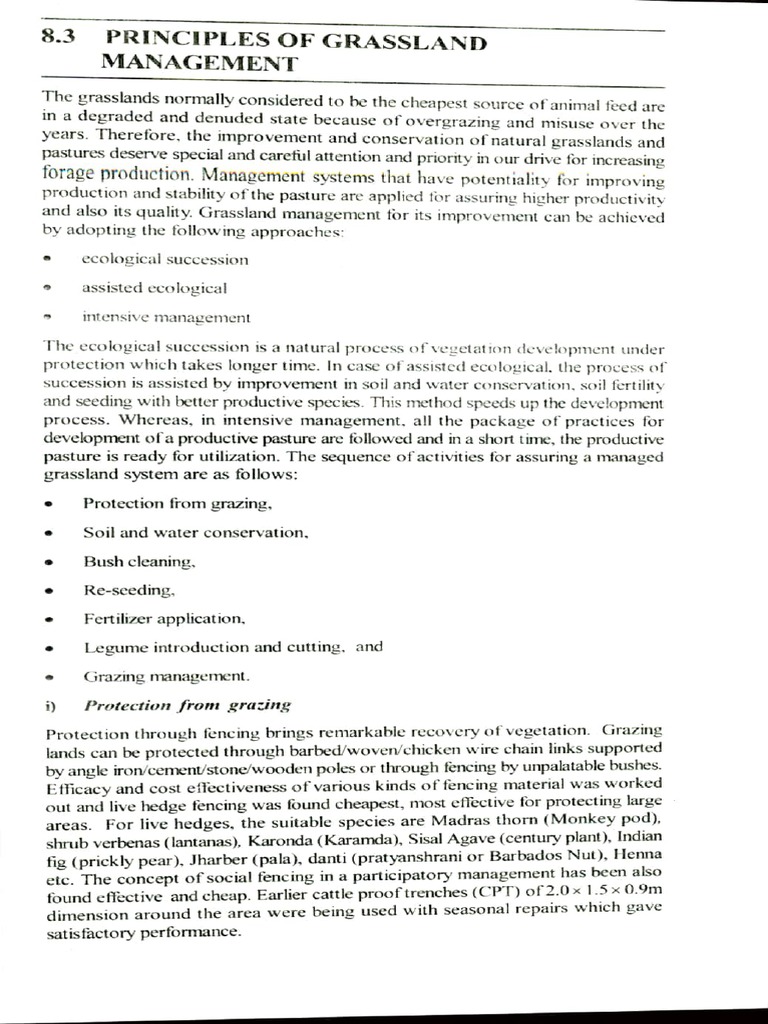 Principles of Grassland Management | PDF | Grazing | Legume