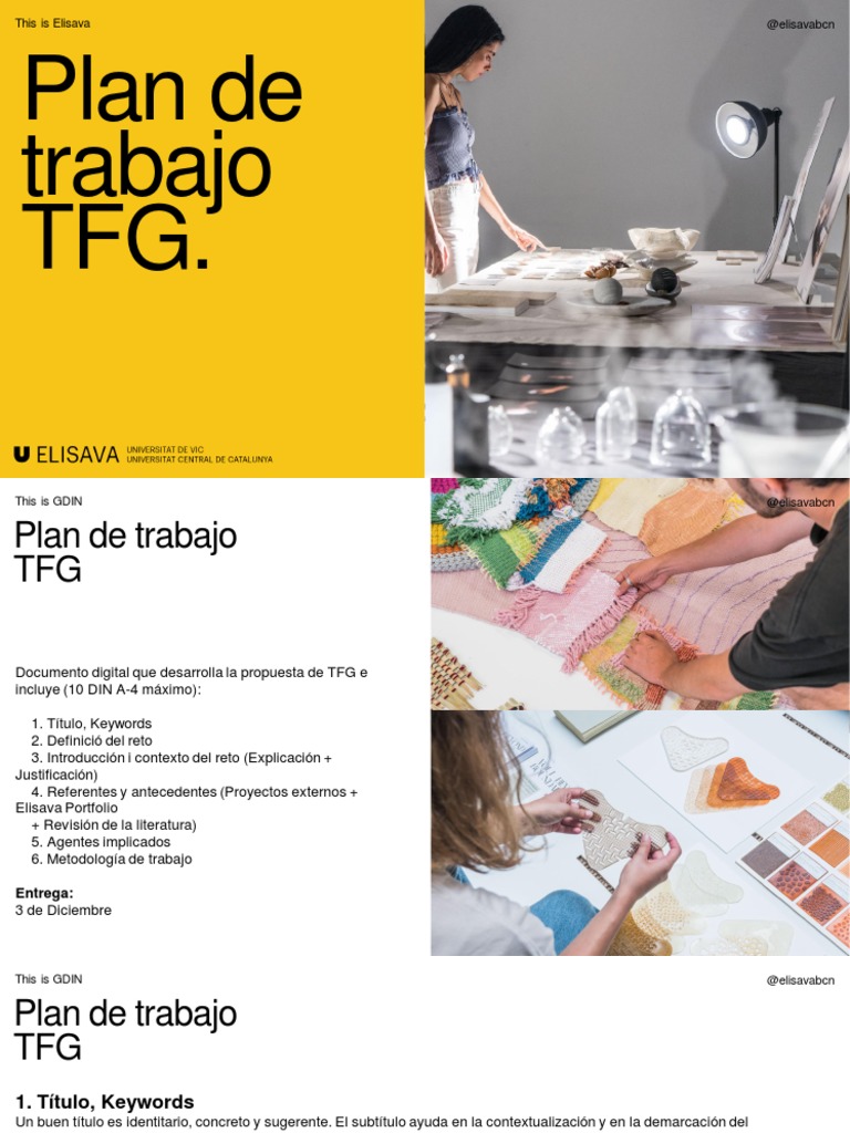 21-22 - Plan de Trabajo TFG | PDF