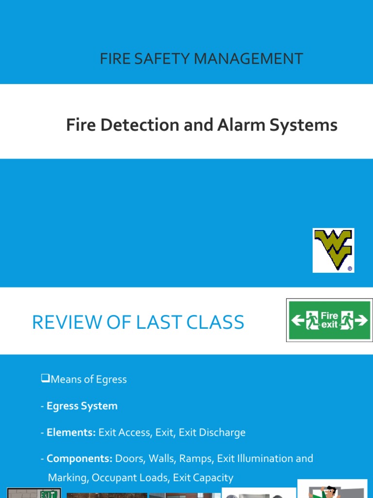 SAF - L5 - Fire Detection and Alarm Systems | PDF
