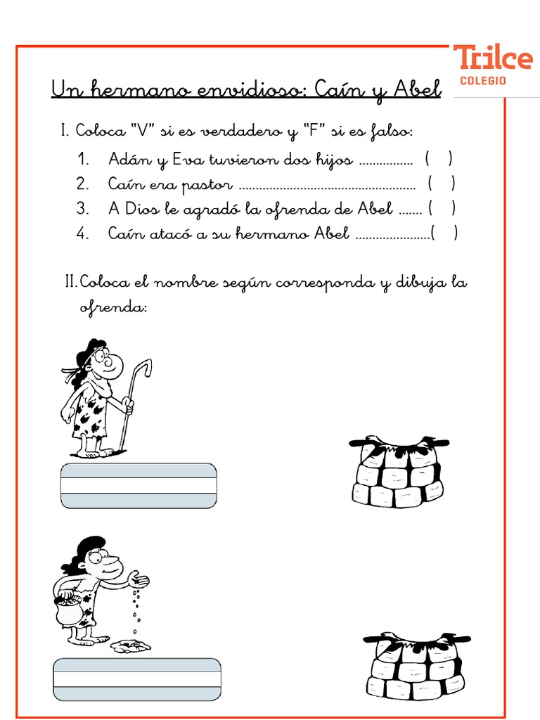 Ficha Caín y Abel | PDF