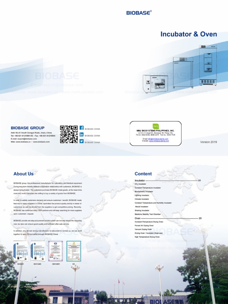 MMJ Biosystems Philippines Biobase Incubator 1 | PDF