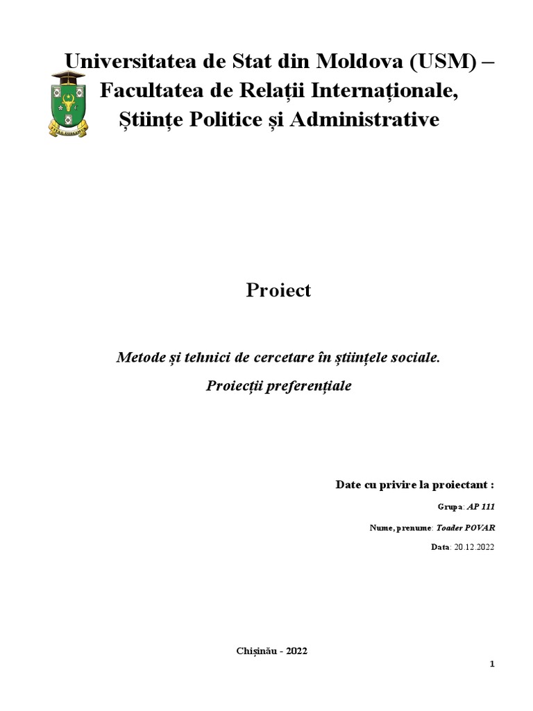 Proiect Individual - MTP | PDF