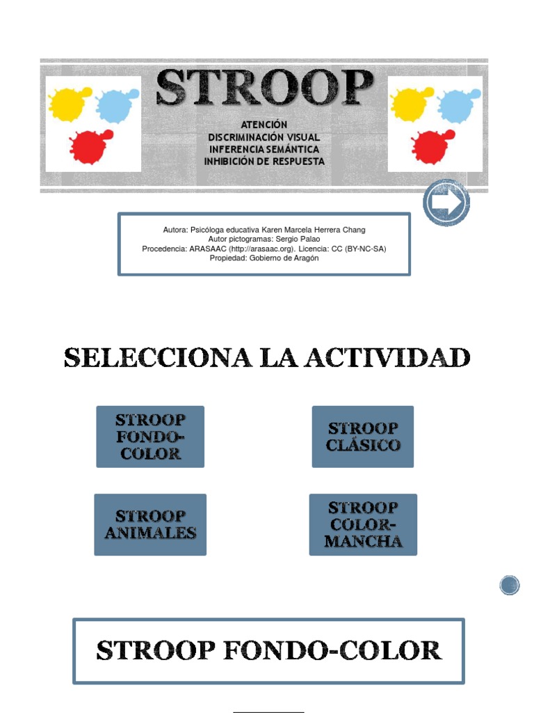 Actividades Basadas en El Test Stroop | PDF