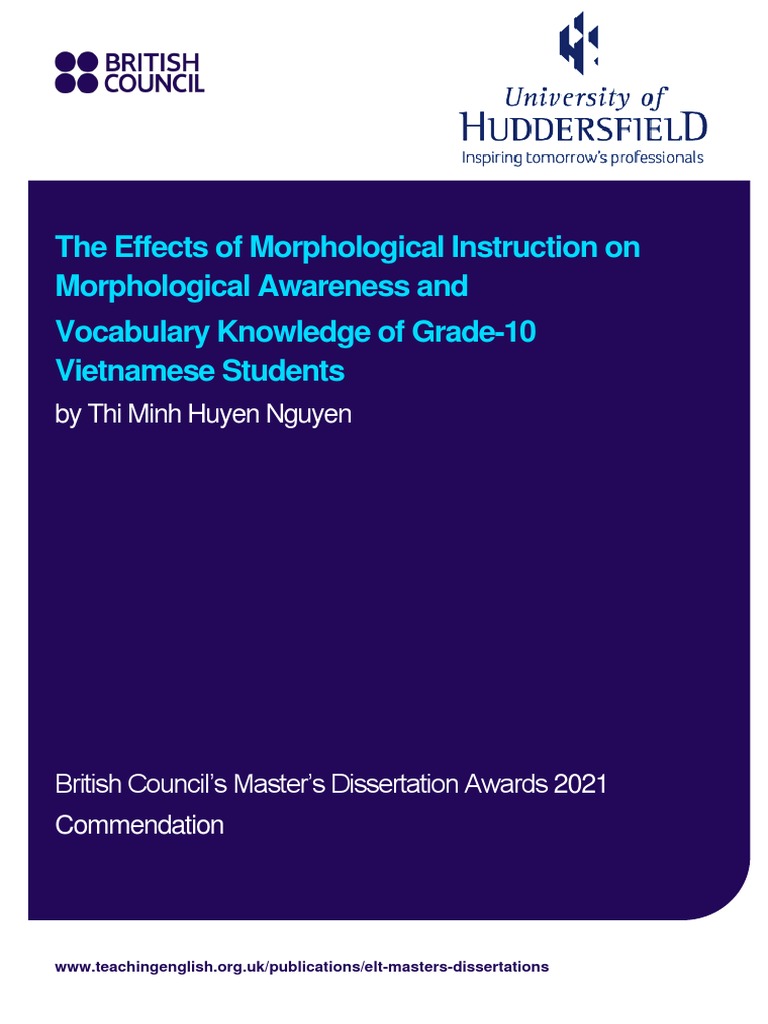 The Effects of Morphological Instruction On Morphological Awareness | PDF