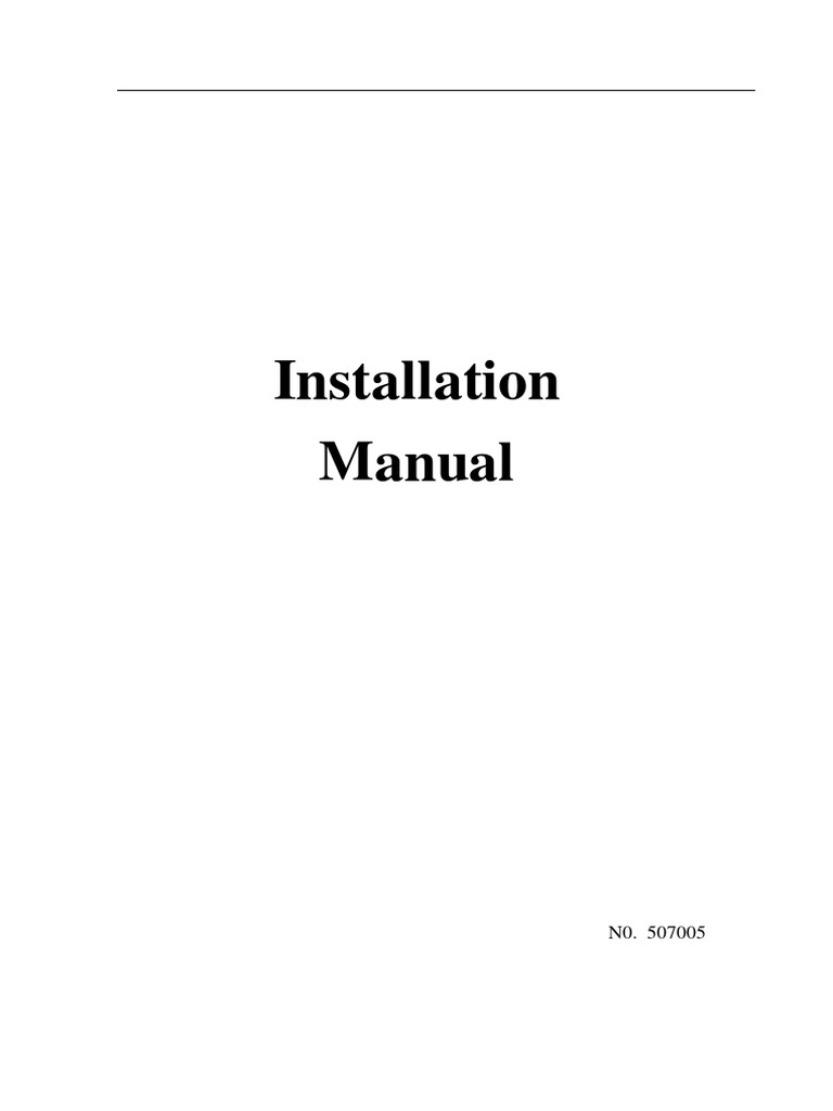 Genset Installation Manual | PDF