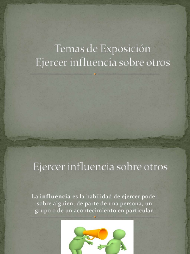 Ejercer Influencia | PDF | Crecimiento personal y profesional