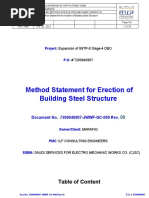 Method Statement For Structural Steel Erection | PDF | Stairs | Crane ...