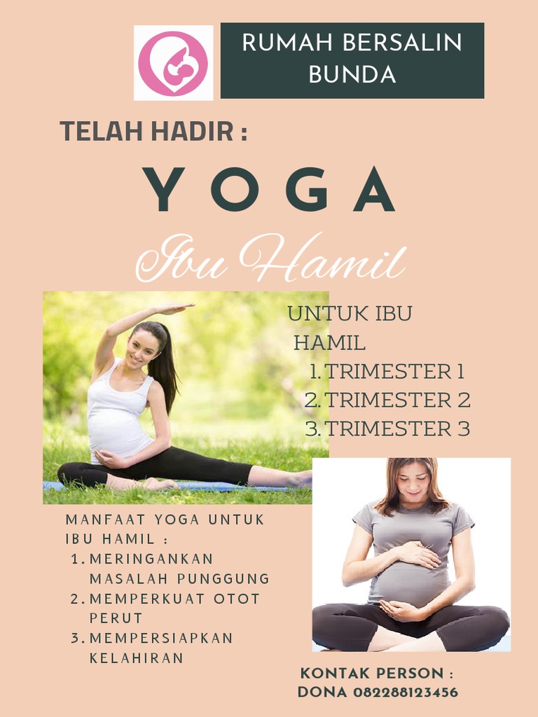 Tugas Leaflet Yoga Ibu Hamil | PDF