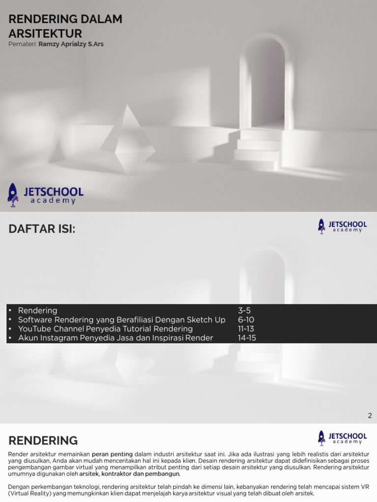 Rendering Dalam Arsitektur | PDF | Griya & Taman | Seni