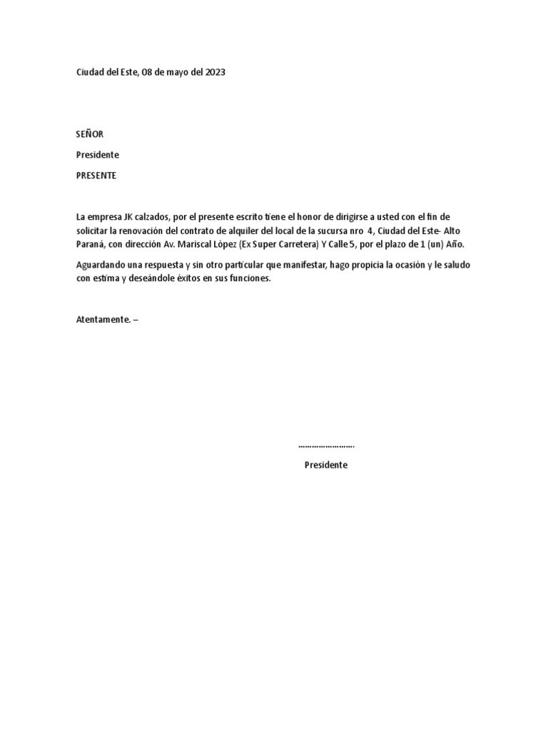 Solicitud de Alquiler | PDF