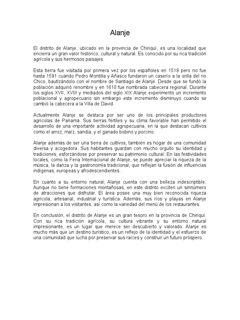 Alanje | PDF | Viajes y turismo