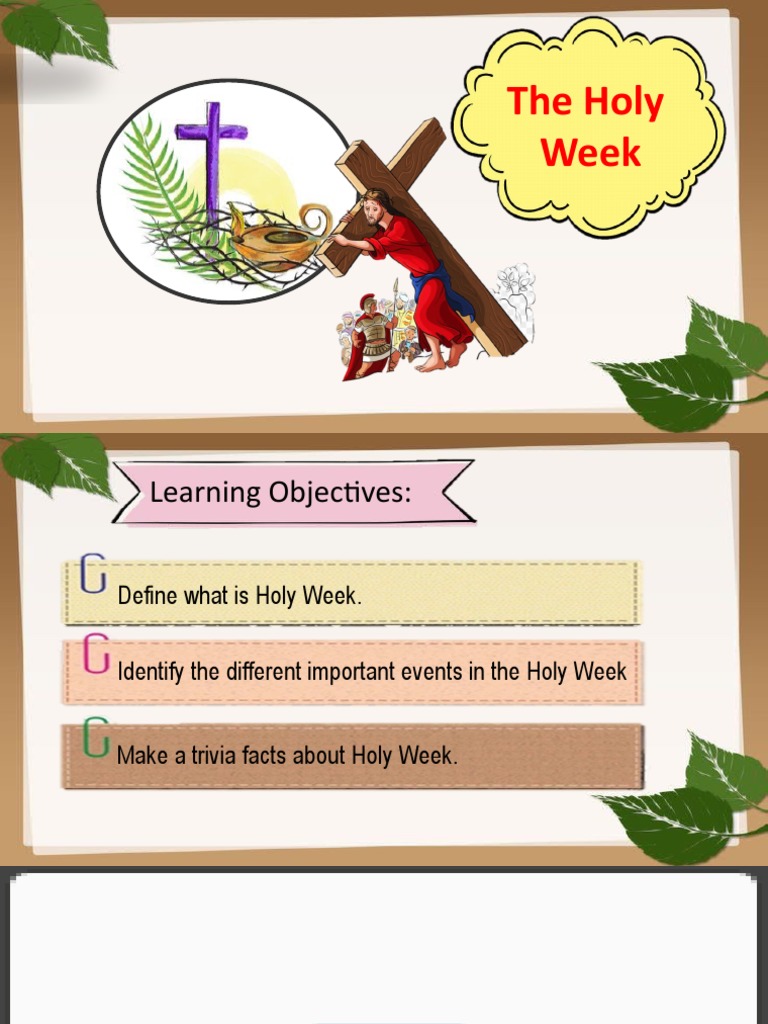 Holy Week Events & Trivia Guide | PDF