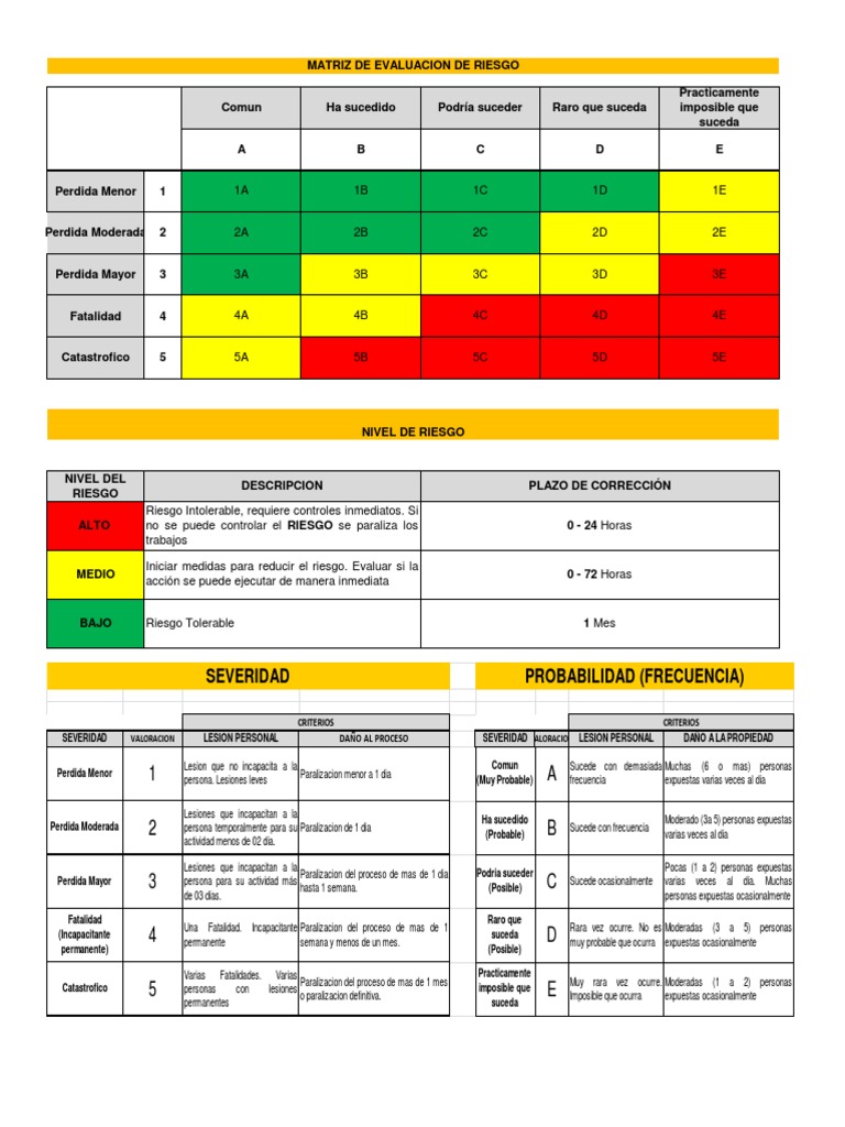 MATRIZ IPERC - Valorizacion | PDF | Medicina CLINICA | Enfermedades y trastornos