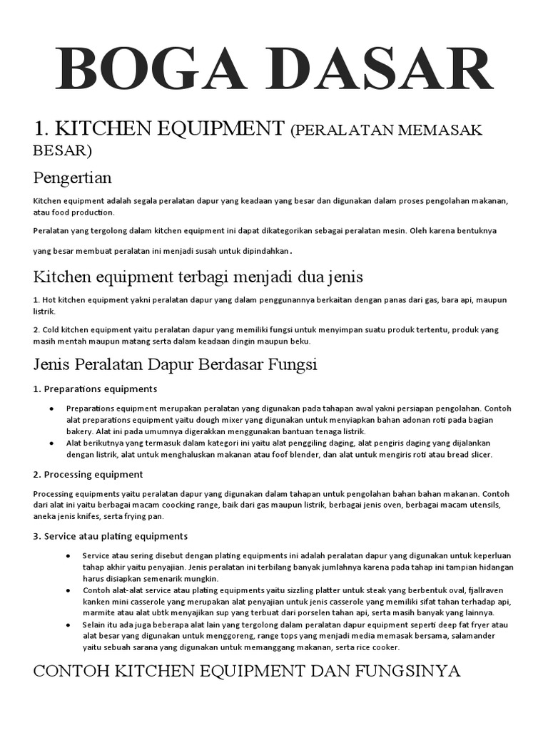Boga Dasar 1 | PDF