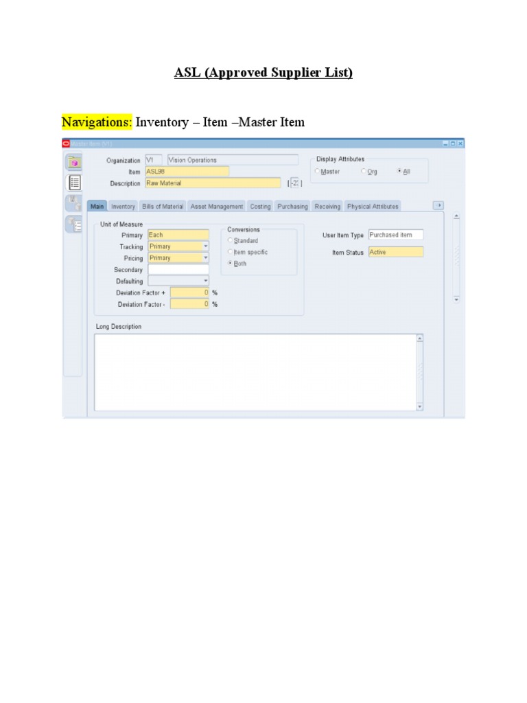 Approved Supplier List | PDF