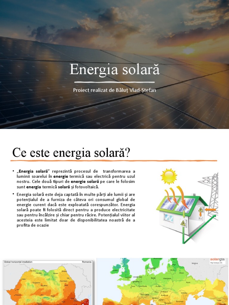 Energia Solară | PDF