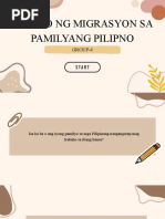 Epekto NG Migrasyon Sa Pamilyang Pilipino | PDF