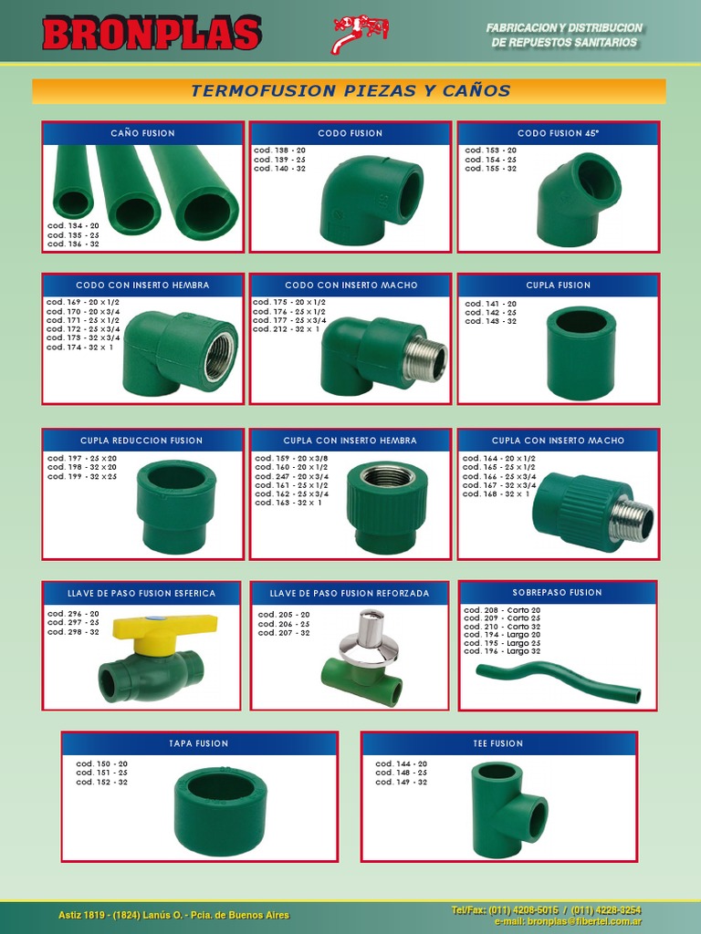 Termofusion Piezas y Canios | PDF