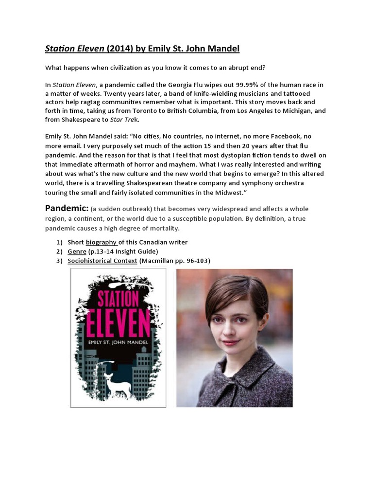 Initial Running Sheet On Station Eleven | PDF | Classics | General Fiction