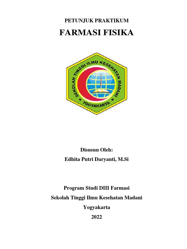 Buku Petunjuk Praktikum Farmasi Fisika 2022 | PDF