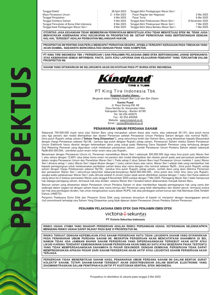 F - Prospektus - 2 Mei 2023 - Rez | PDF