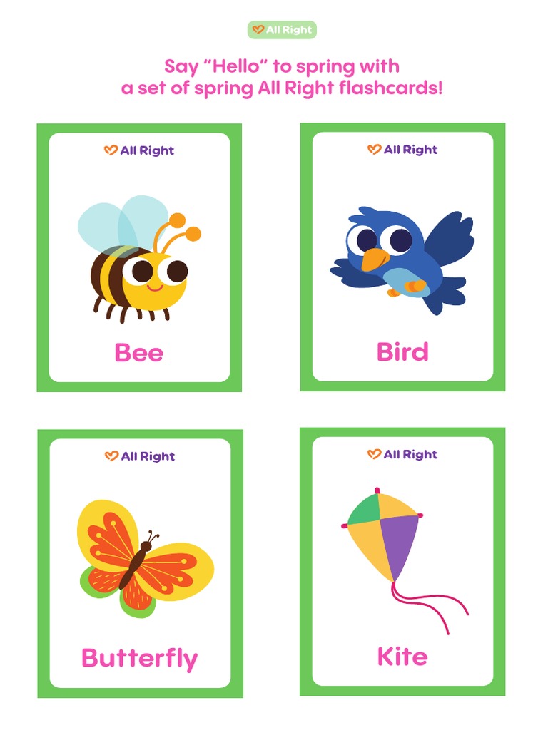 Nature Spring Cards - All Right | PDF | Poetry | General Fiction